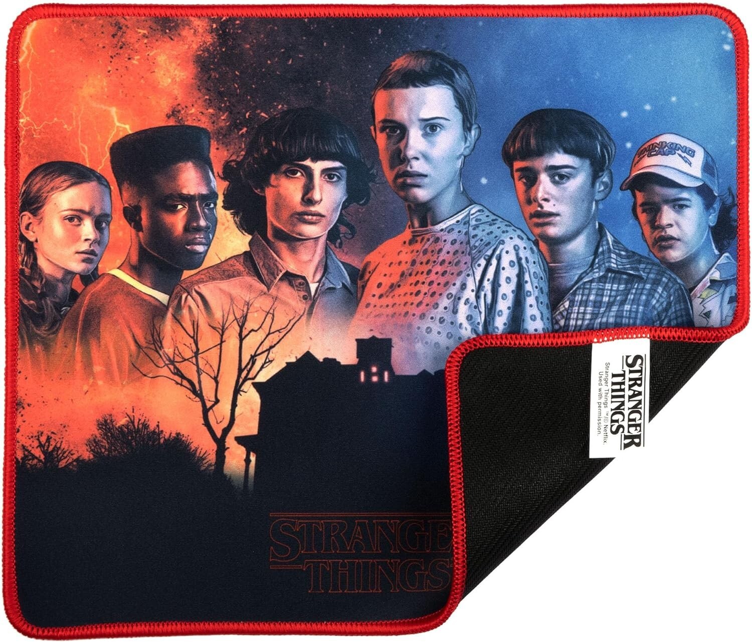 Tapis de souris gaming Stranger Things 32 x 27 cm Motif Best Friends ...