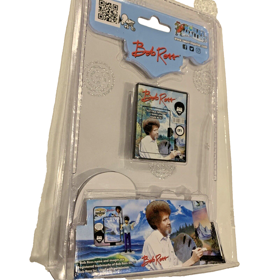Worlds Smallest Pop Culture Micro Figures BOB ROSS with Mini Case New ...