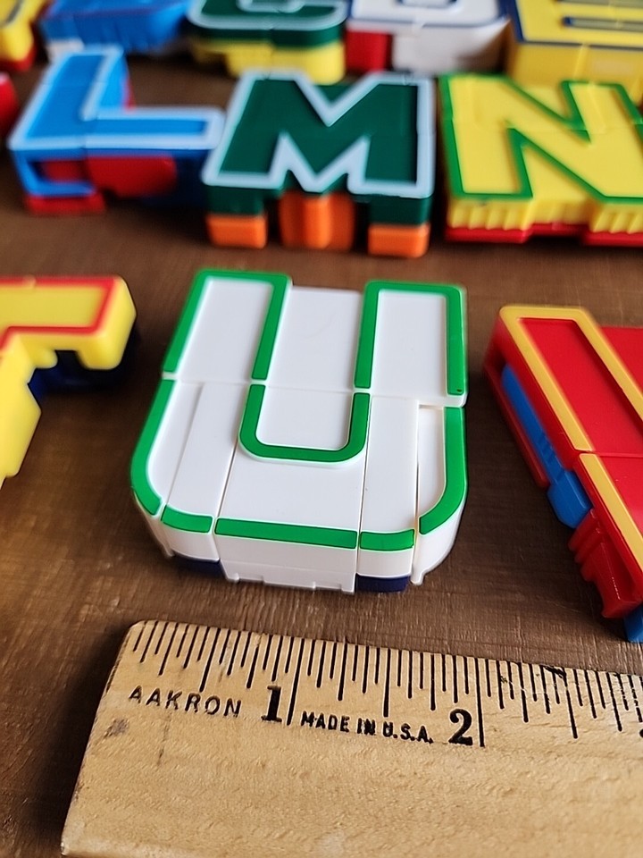 Vintage 80s ALPHA BOTS Alphabet Transformer Letter Robots - Complete ...