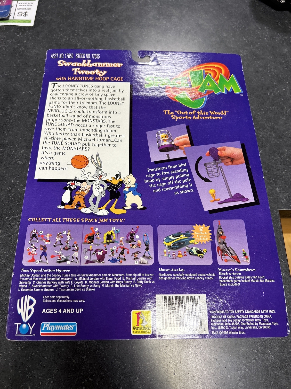 Space Jam Swackhammer Tweety AF Set New 1996 Movie Michael Jordan ...