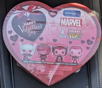 Funko Pocket Pop! Marvel Valentines 4-Pack Walmart Exclusive Hulk Thor ...