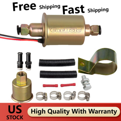 Universal 12Volt Low Pressure Electric Fuel Pump 5-9 PSI Gas Disel ...