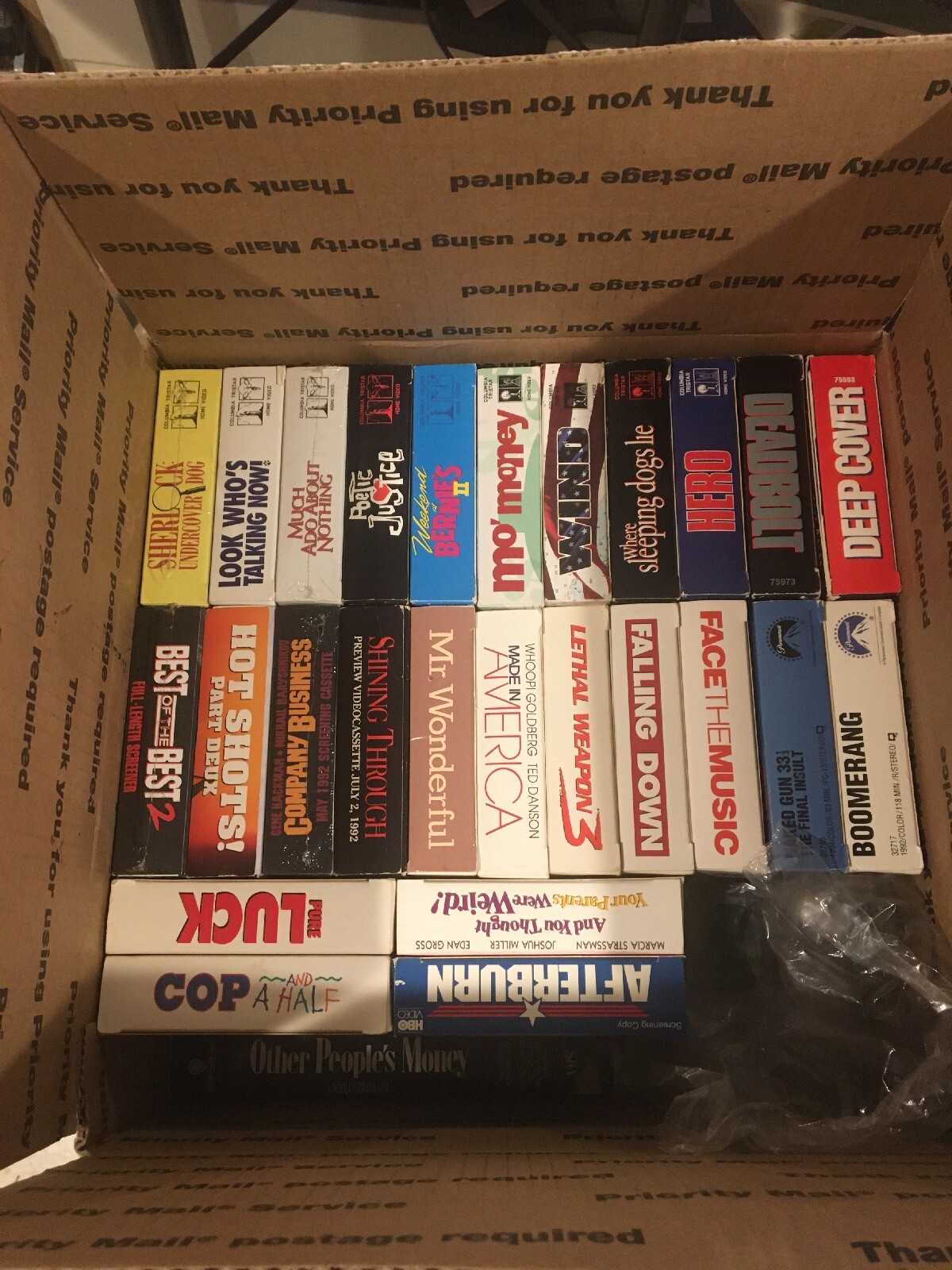 Huge Lot Of Early 90s VHS Screener Promo Demo Tapes Box Office CTHV ...
