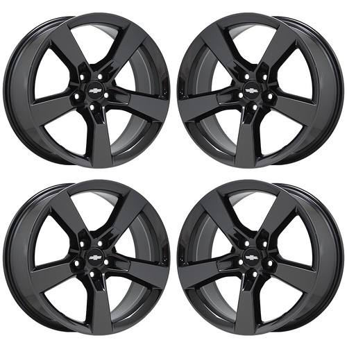 20x8 20x9 Camaro SS Black Chrome wheels rims Factory OEM GM set 4 5443 ...