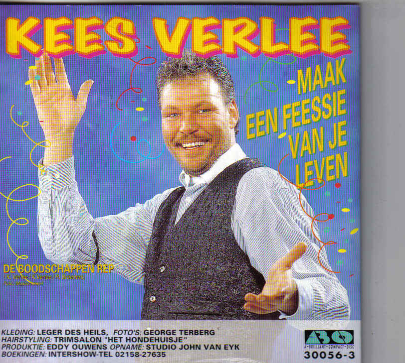 Kees Verlee-Maak Een Feessie Van Je Leven cd single | eBay