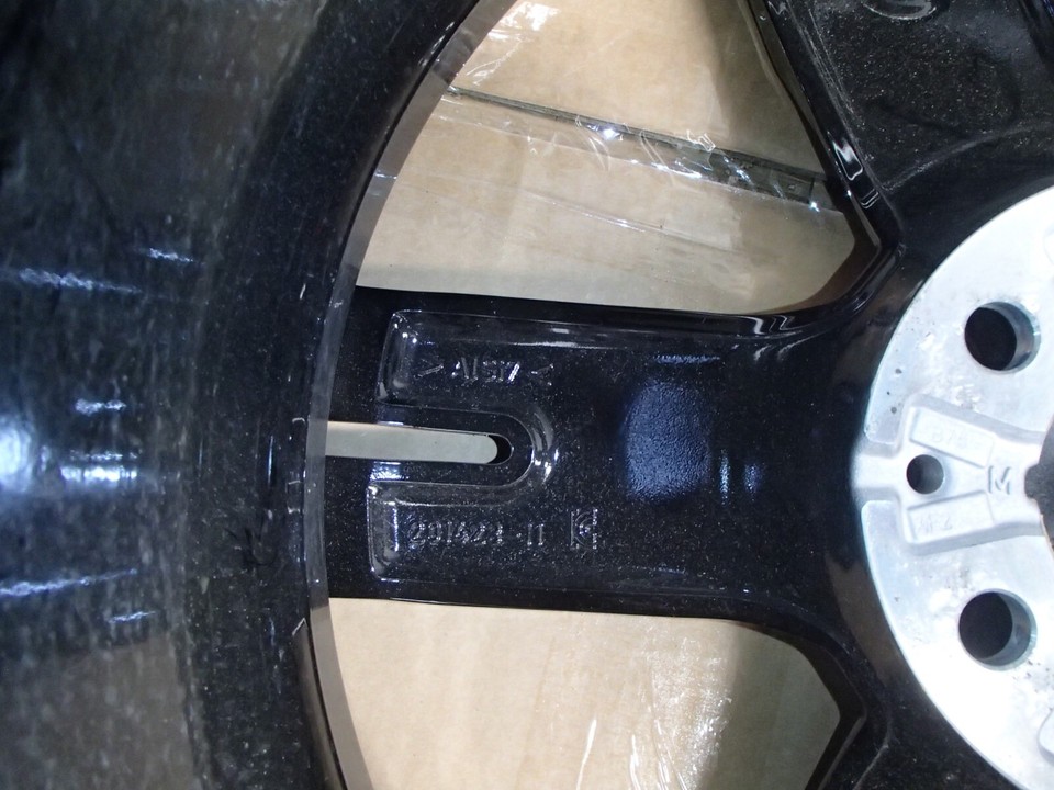 BMW M Wheels Rims 18" Double Spoke 848M Black With Silver Accent Set Of ...