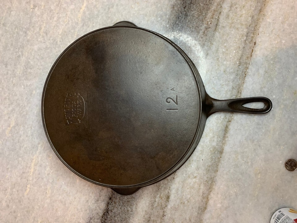 EXTRA LARGE/GIANT 13" Antique Cast Iron Skillet/Pan Favorite Piqua Ware ...