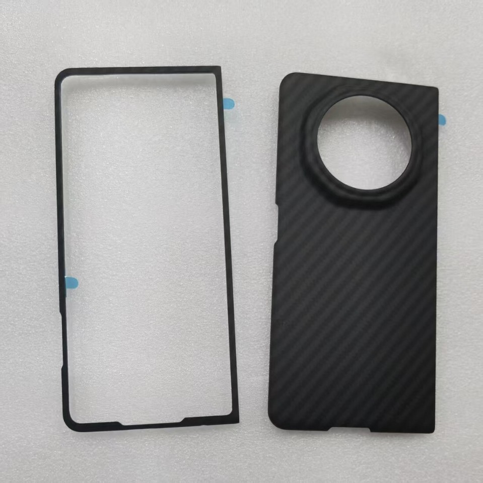 Super Luxury Slim Fiber Leather Back Case Cover & Side Frame For HONOR ...