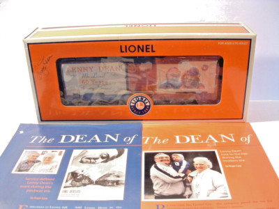 RARE AUTOGRAPHED LIONEL LENNY DEAN 60TH ANN. BOXCAR - #39252 - MINT - W ...