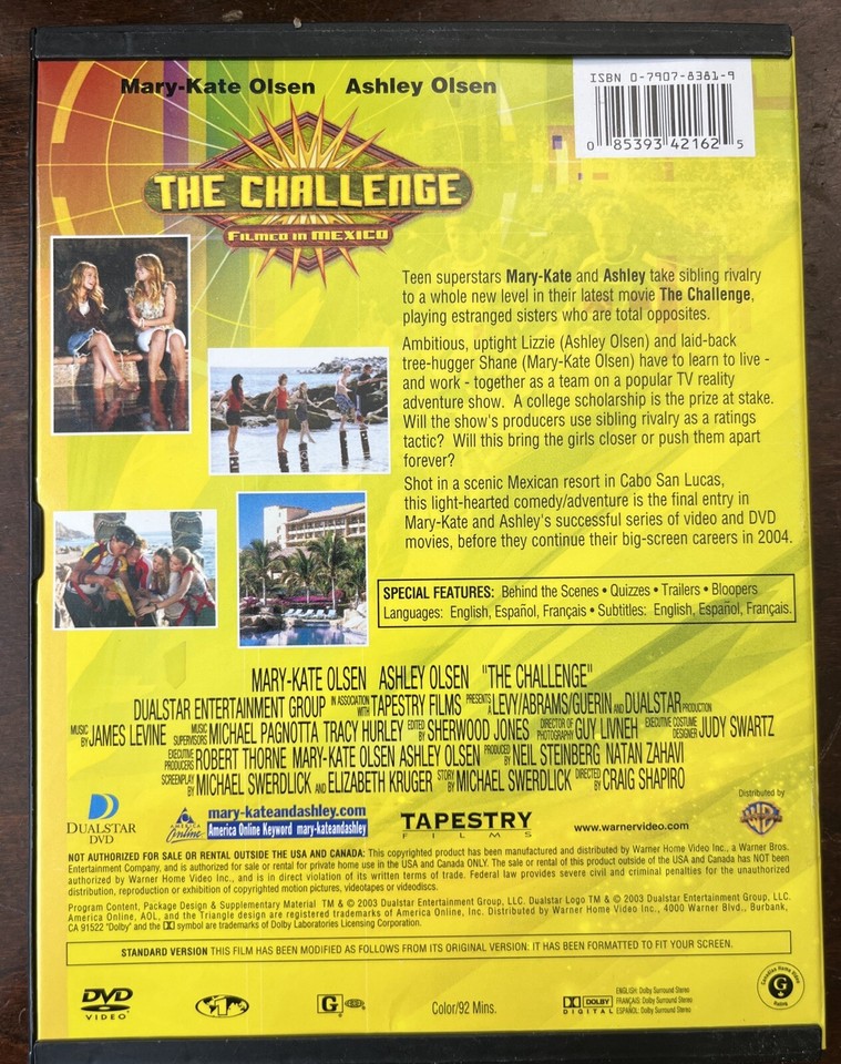 Mary-Kate And Ashley Olsen - The Challenge Filmed In Mexico Dualstar ...