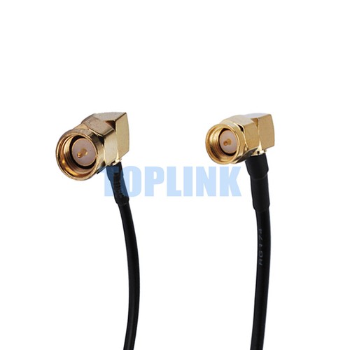 SMA Male Right Angle to SMA Male Plug RA Connector RF Pigtail Coax ...