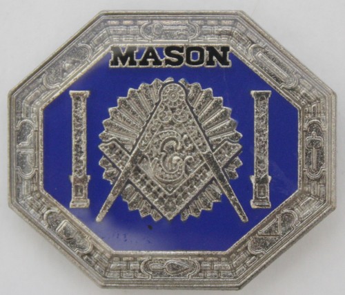 Free Mason Logo Octogon Lapel Hat Pin Freemason Tie Tack Masonic Symbol ...