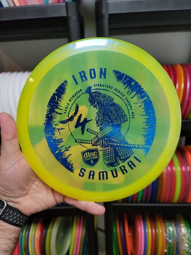 New Discmania Yellow 180g Chroma MD3 Iron Samurai 4 Disc Golf Midrange ...