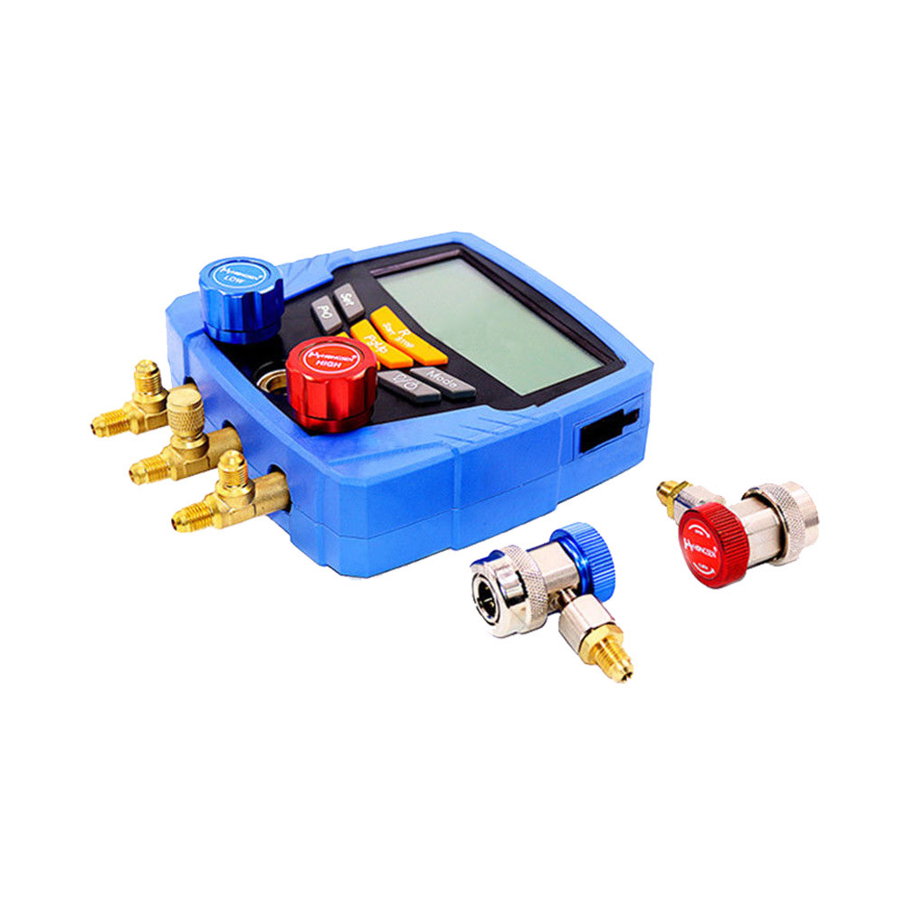 Digital Refrigerant Pressure Gauge Manometer Tester Kit for R12 R13 R14 ...