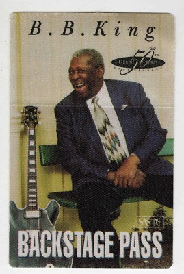 BB King 1999 50th Anniversary Tour Otto Backstage Pass | eBay