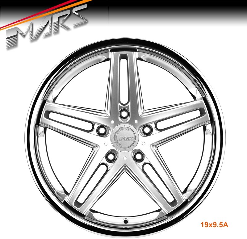 MARS MP-MC 19 inch Silver Stag Concave Dish Wheels Rims 5x120 for BMW ...