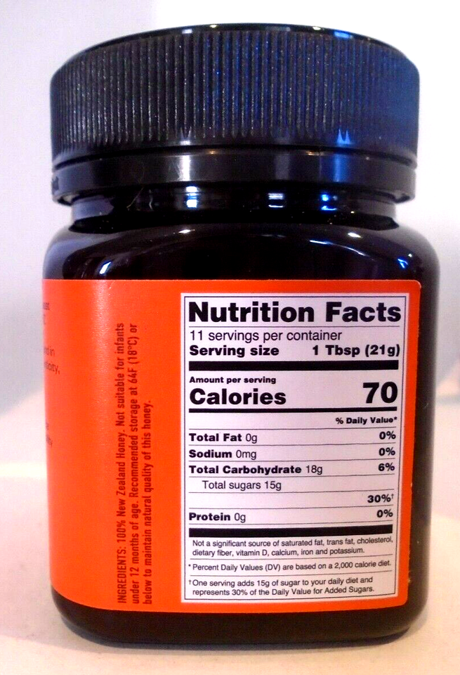 EGMONT Raw & Unpasteurized New Zealand Manuka Honey UMF 10+ MGO 265+ 8 ...