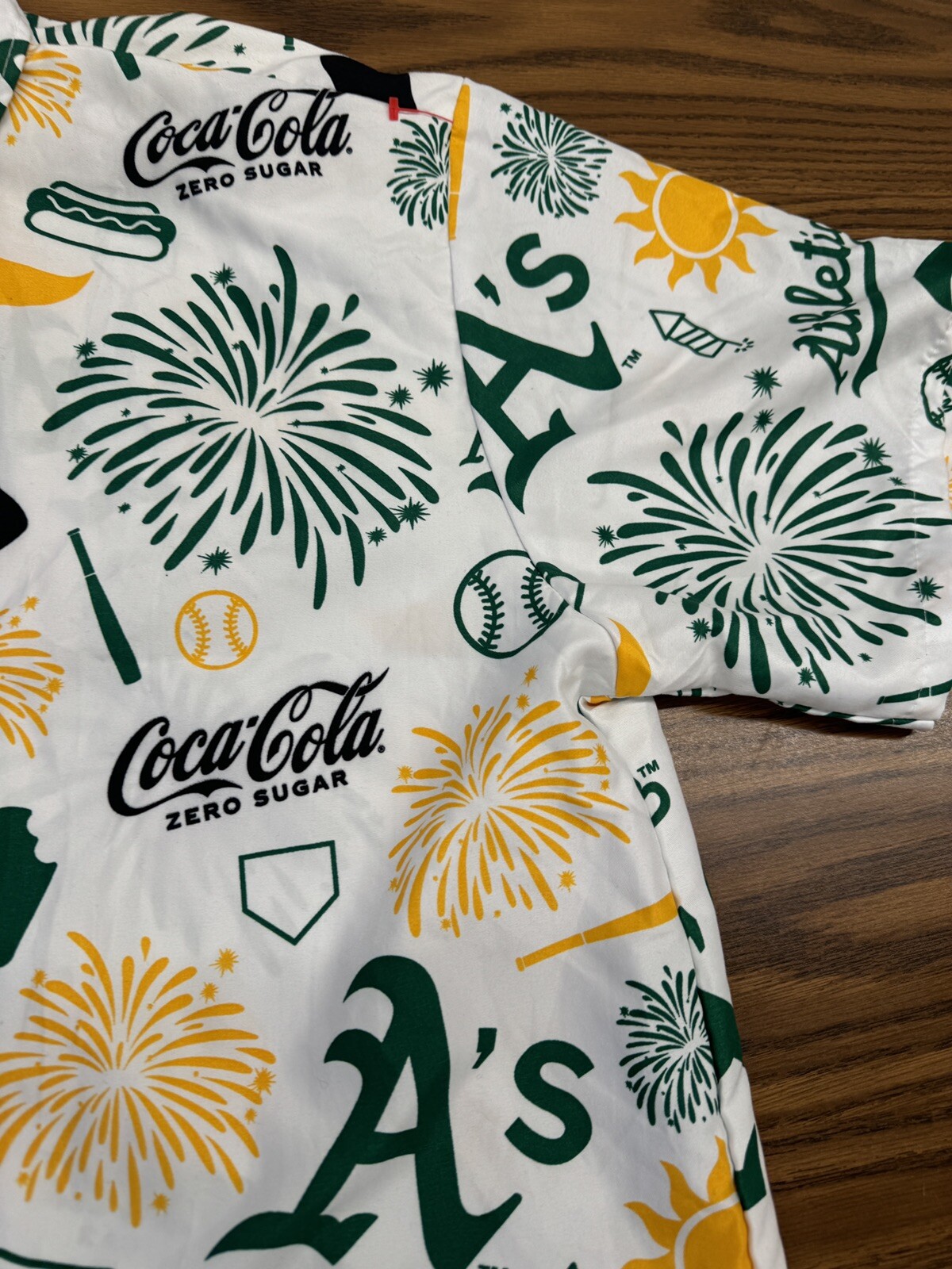 Oakland A’s Athletics SGA Aloha Floral Hawaiian Shirt July 4th XL Coca ...