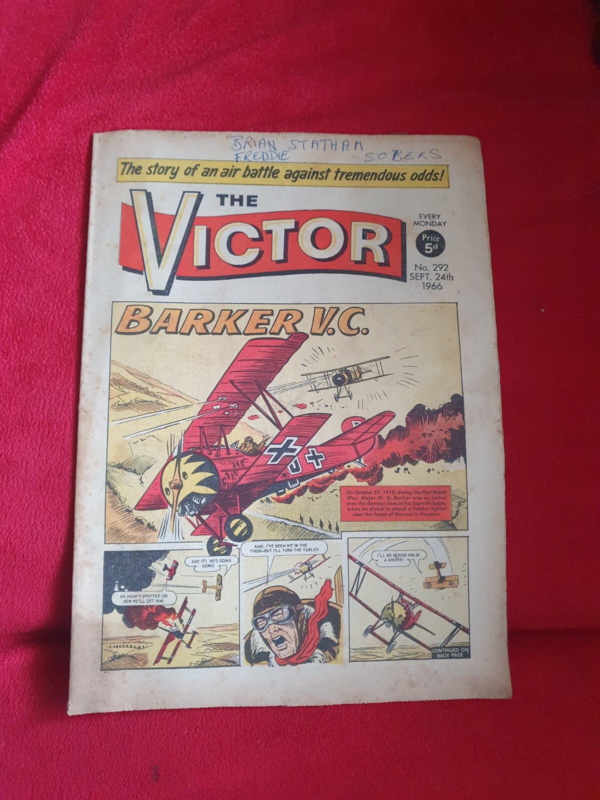 THE VICTOR COMIC Old Vintage Boys 24th September 1966 No 292 | eBay UK