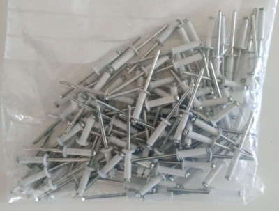 100 rivets plaque immatriculation 4x16 Blanc top'plaq auto moto scooter ...