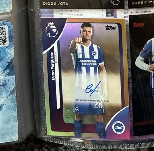 Topps Premier League 2025/2026 Evan Ferguson Autograph /50 | eBay UK
