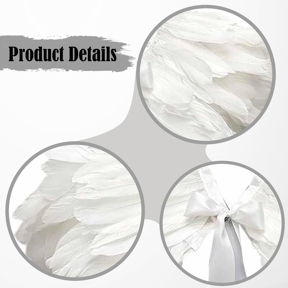 Feather Shawl Comfortable Photography Prop Fancy Dress Feather Shrug ...