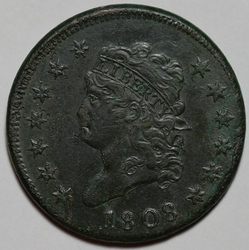 1808 Classic Head Large Cent - US 1c Copper Coin | eBay