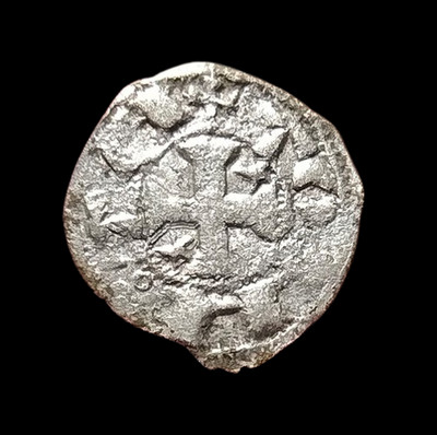 CRUSADERS SPANISH MEDIEVAL KNIGHTS TEMPLAR CROSS DENIER EUROPEAN COIN ...