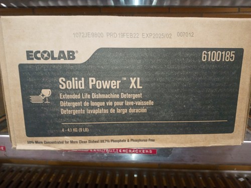 Ecolab Solid Power XL Dishwasher Machine Detergent - 9 lbs, Pack of 4 for sale online | eBay