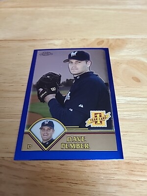 2003 Topps Chrome Dave Pember Milwaukee Brewers #T249 Rookie $$$ | eBay