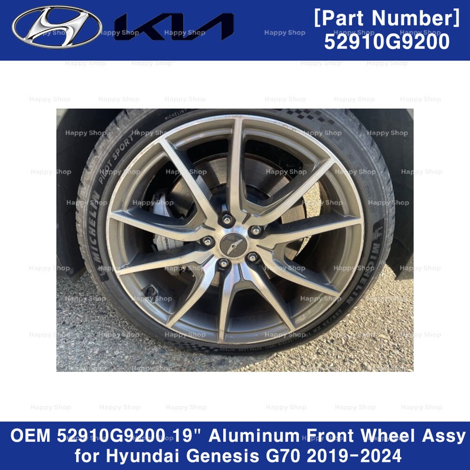 OEM 52910G9200 19" Aluminum Front Wheel Assy for Hyundai Genesis G70 ...