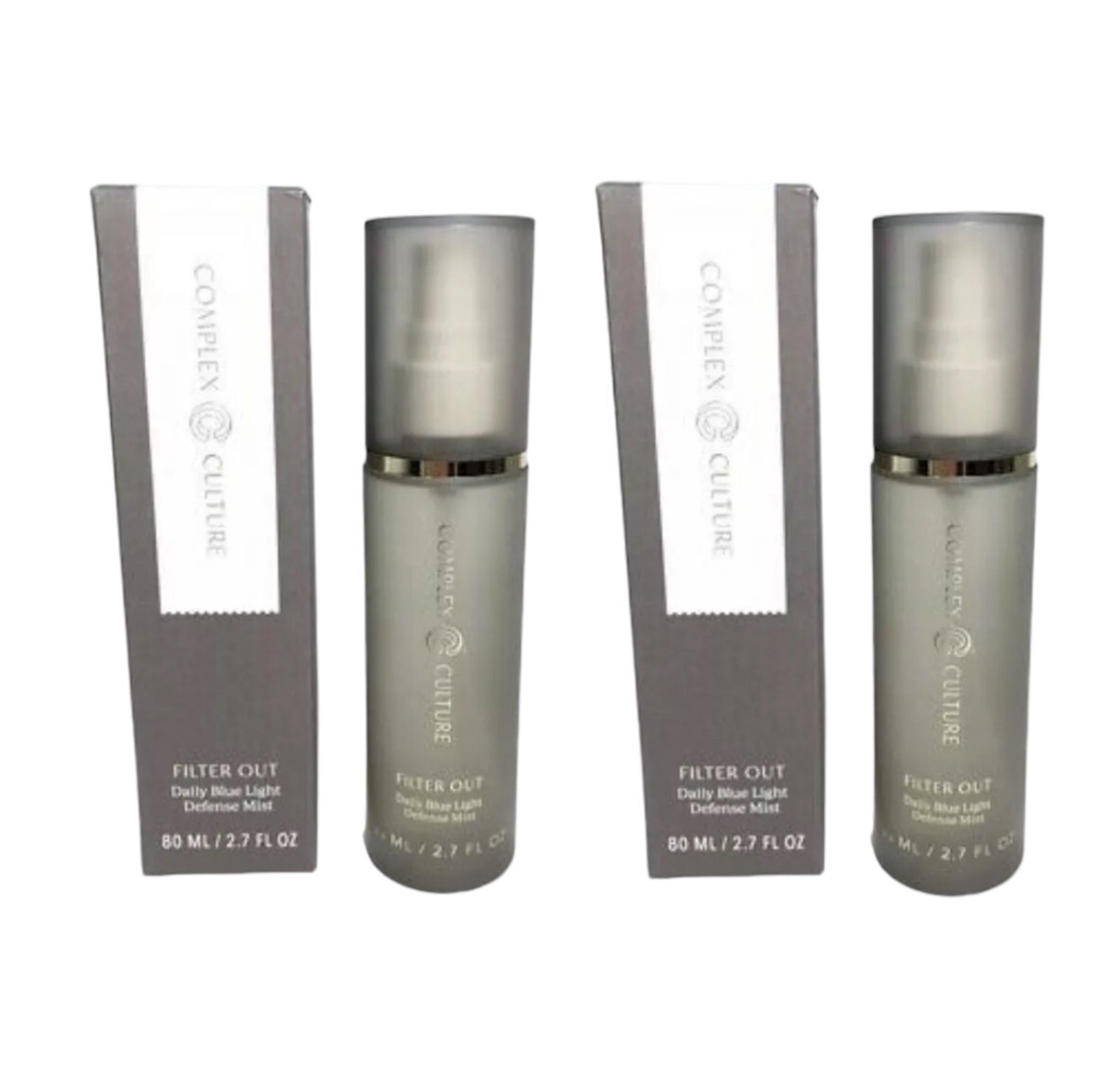 2 FULL SIZE COMPLEX CULTURE Filter Out Daily Blue Light Defense Mist ...
