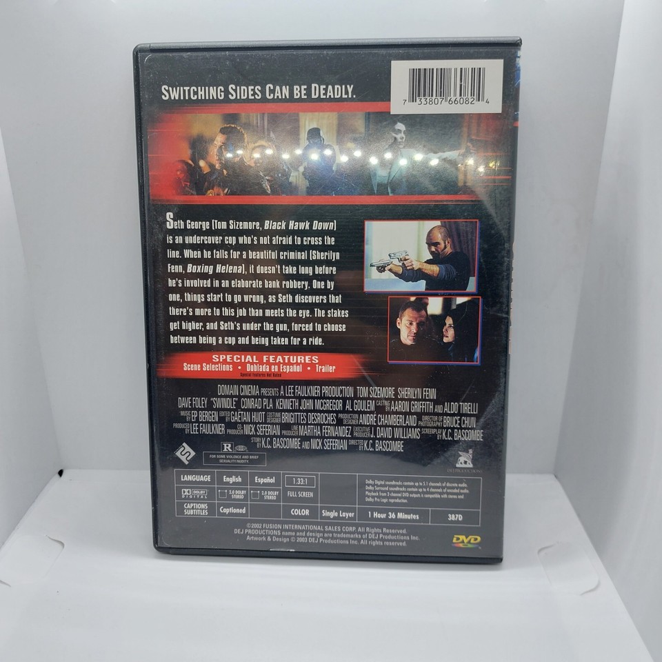 Swindle DVD Tom Sizemore Sherilyn Fenn | eBay