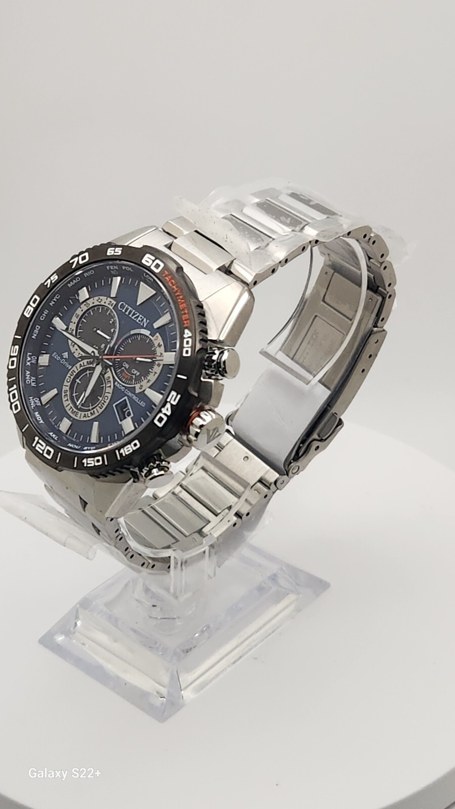 Citizen Promaster Land Eco-Drive Chronograph Men's Blue Dial Watch ...