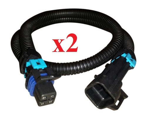 TWO GM BLACK Square 4 Pin LS1 24" O2 02 Oxygen Sensor Extension Wire ...
