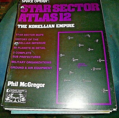 FGU Space Opera Star Sector Atlas #12 - The Korellian Empire SC VG | eBay
