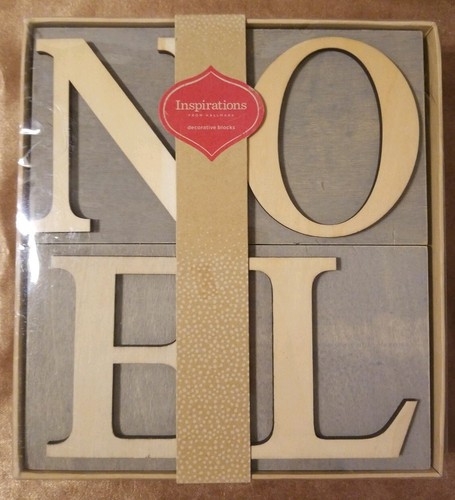 Inspirations Noel Decorative Blocks By Hallmark | eBay