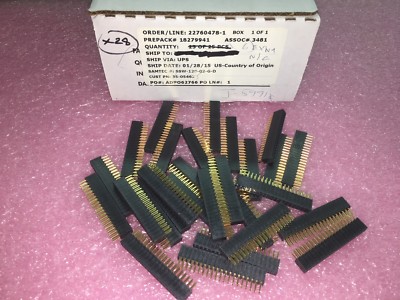 (4 PIECE LOT) SSW-120-02-G-D, SAMTEC, CONN RCPT .100" 40POS DUAL GOLD ...