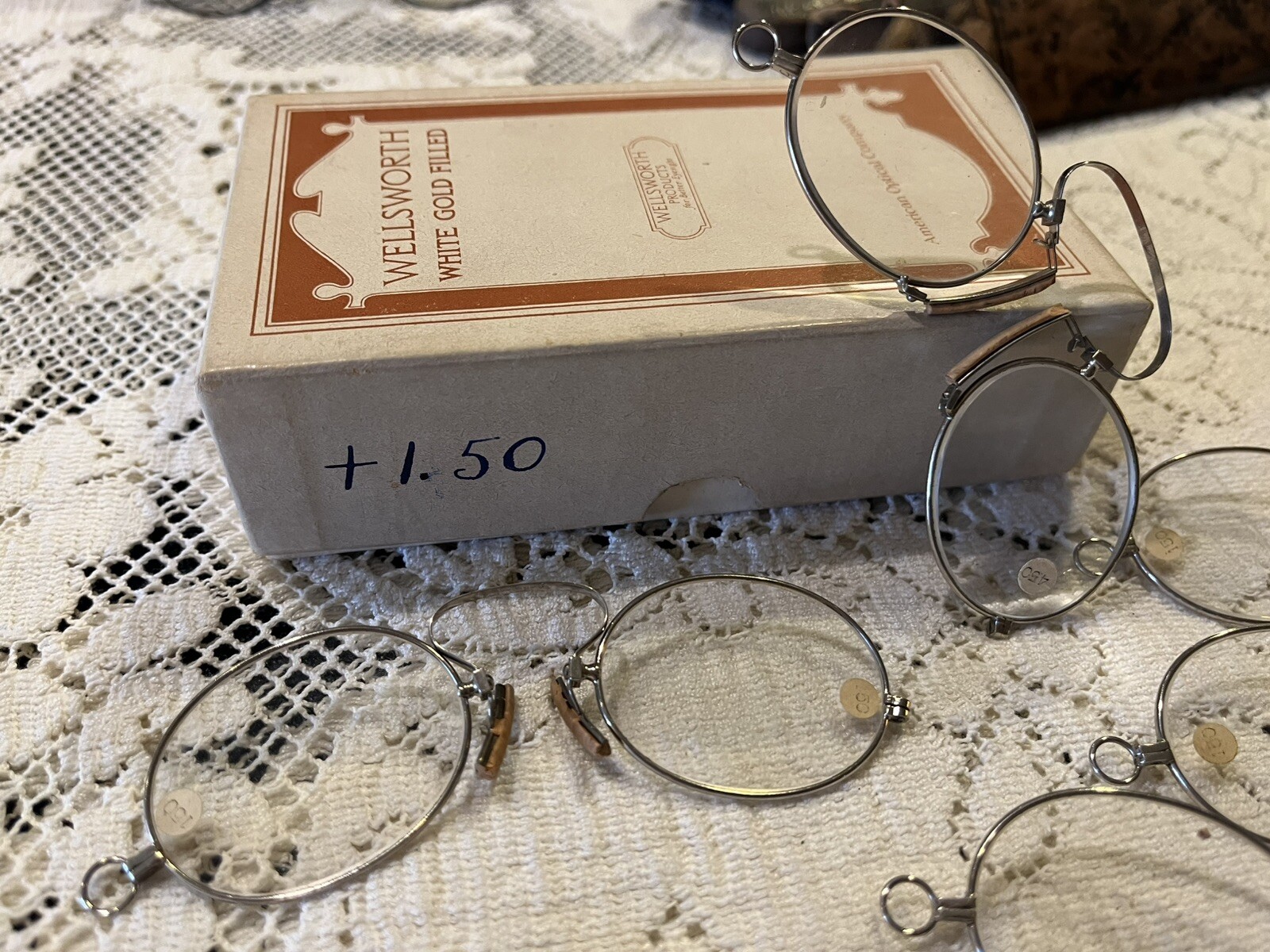 Antique Pinze Nez Eye Glasses “1.50” Readers 1880s-1920 Unworn | eBay