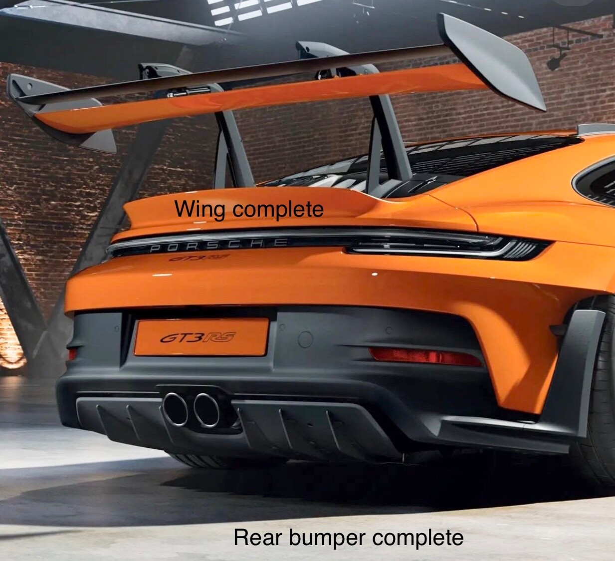 Porsche 992 GT3 RS Rear Bumper | Genuine OEM