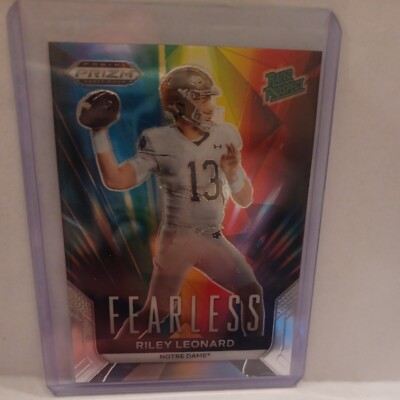Riley Leonard RC 2024 Panini Prizm Draft Picks - Fearless #F-RL | eBay