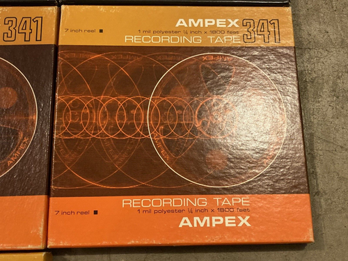 7" Reel to Reel Tapes - Lot of 7 - Paperboard Storage Cases - Ampex ...