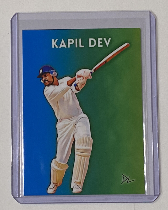 Kapil Dev Limited Edition Artist Signed India National Team Cricket ...