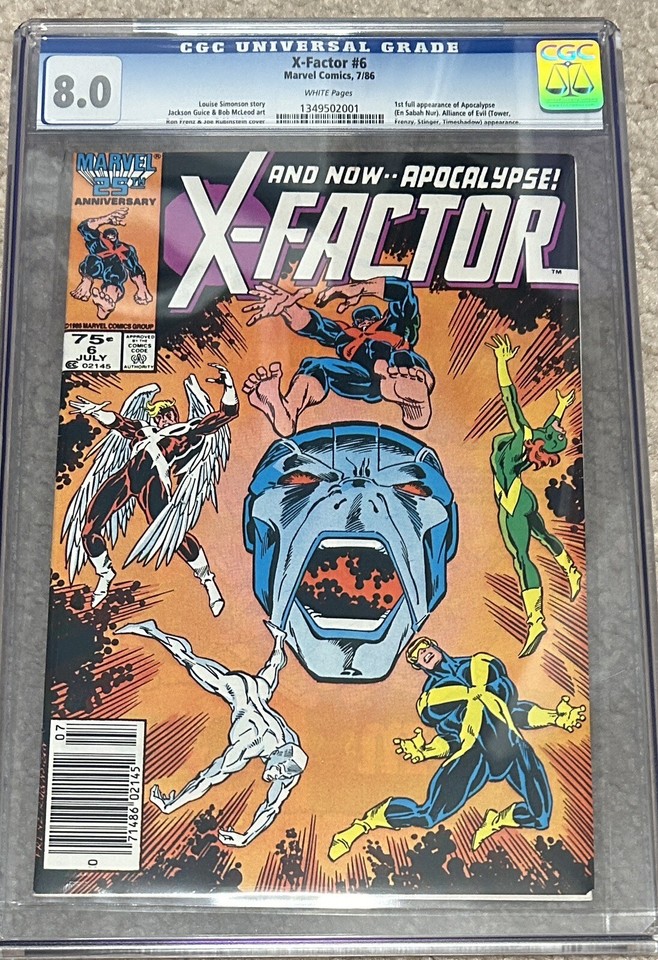 X-FACTOR #5,6,19, 24 CGC COMIC BOOK LOT 1ST APOCALYPSE HORSEMEN ...