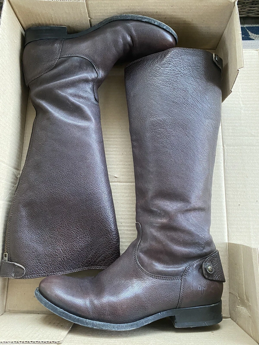 Frye Melissa Button Dark Brown
