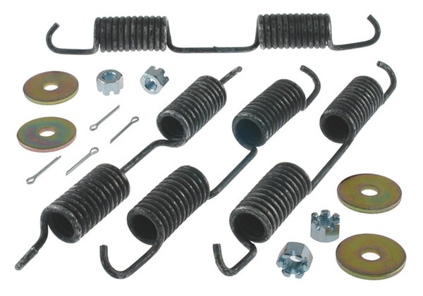 Drum Brake Hardware Kit-with Springs, Pins, Washers, and Nuts Rear ...