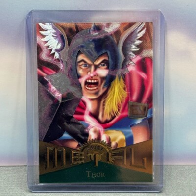1995 Fleer Marvel Metal Thor #13 MCU Trading Card | eBay