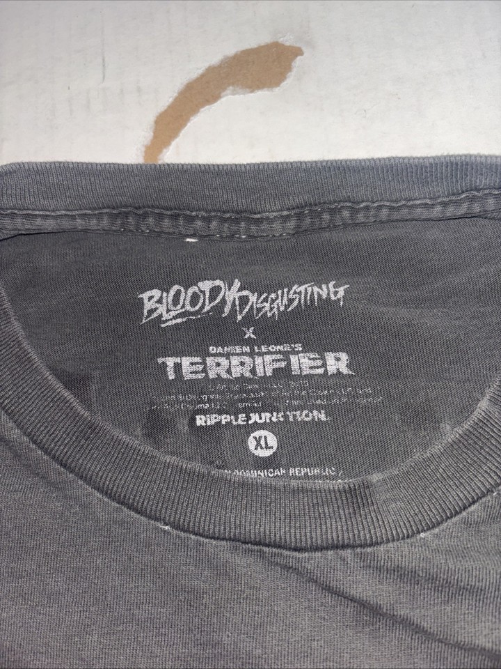 TERRIFIER Horror Double Sided Graphic Tee T-Shirt XL Old Vintage Look ...