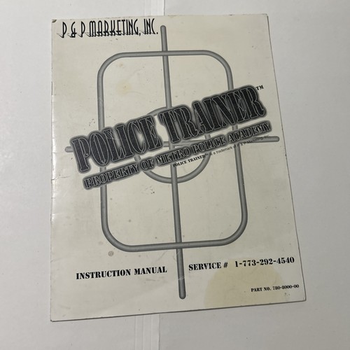 original Factory arcade video game Manual Police Trainer | eBay