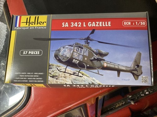 Erer Sa342 Gazelle Helicopter Model French Army Plastic Used 55P | eBay